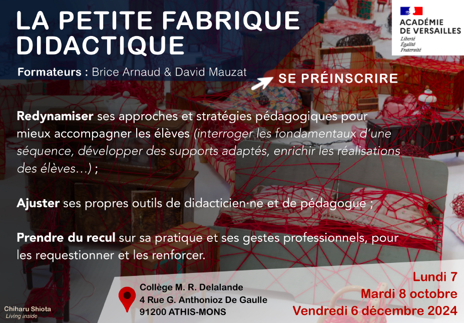 FORMATION : PETITE FABRIQUE DIDACTIQUE - Arts plastiques